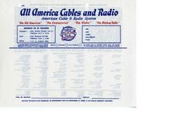 Blank cable-gram stationery from All America Cables and Radio — Calisphere