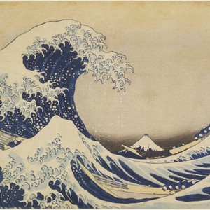 Fuji behind the waves off Kanagawa (The Great Wave), from Thirty-six ...
