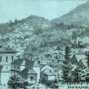 View of San Rafael, California, 1884, looking west [illustration ...