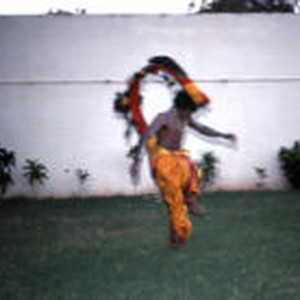 Dancer performs with the Om Periyaswamy Dance Troupe, Madurai (India ...