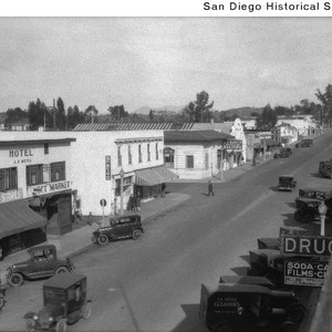 View of the farms and croplands in Mission Valley looking east — Calisphere