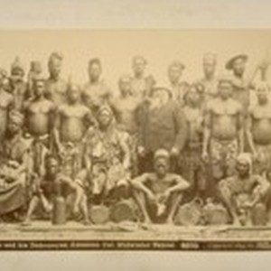 Dahomeyan Amazons, Dahomeyan Village, C.M.I.E — Calisphere