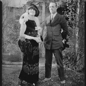 Peggy Hamilton with an unidentified man, circa 1925 — Calisphere