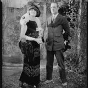 Peggy Hamilton with an unidentified man, circa 1925 — Calisphere