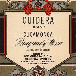 Guidera wine label — Calisphere