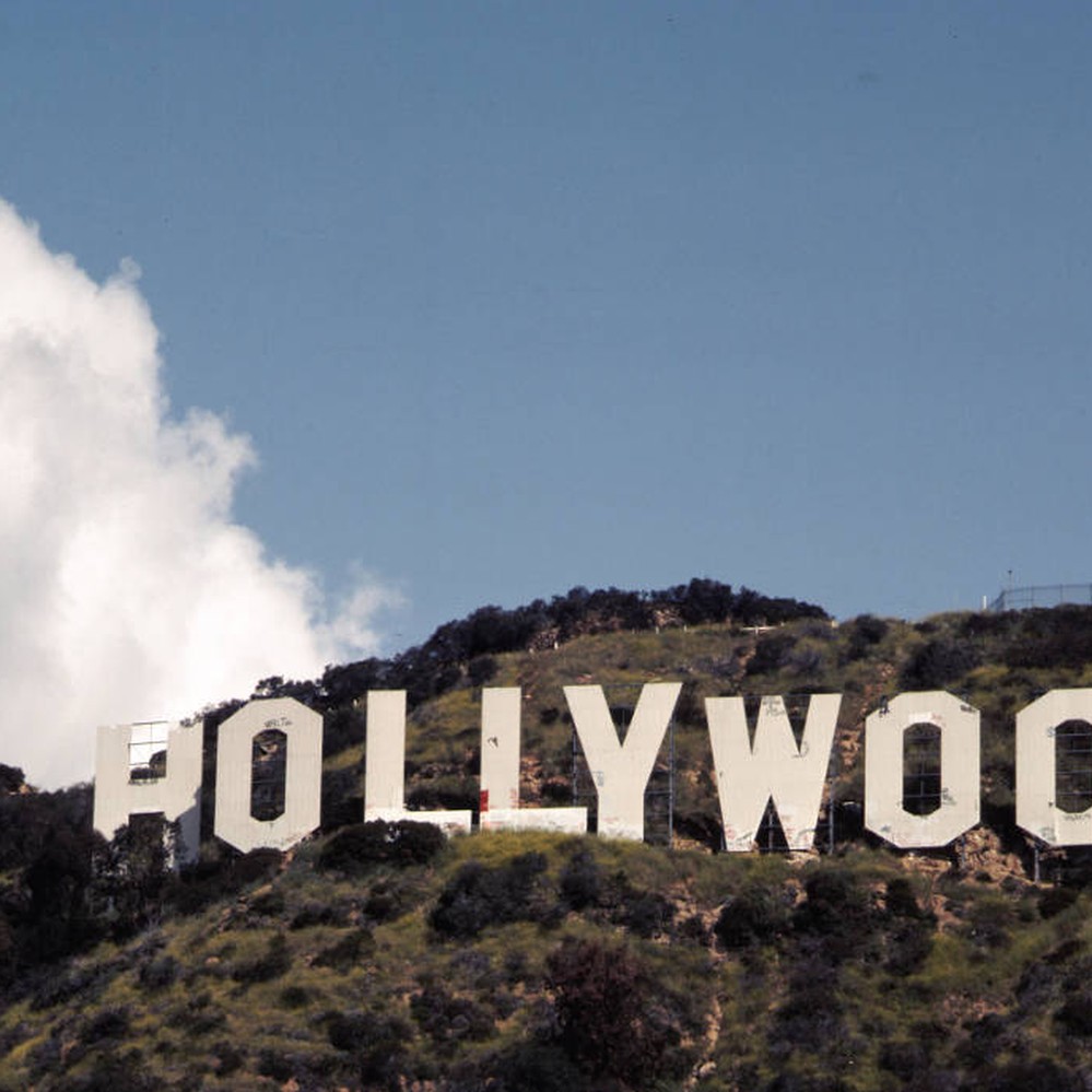 Hollywood Sign Font Word