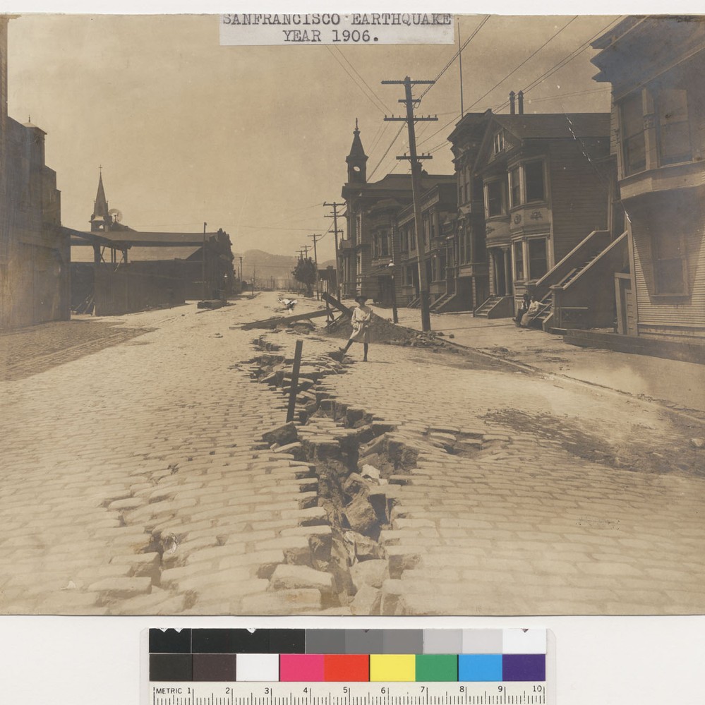 San Francisco 1906 Earthquake Fissure The San Francisco Earthquake,