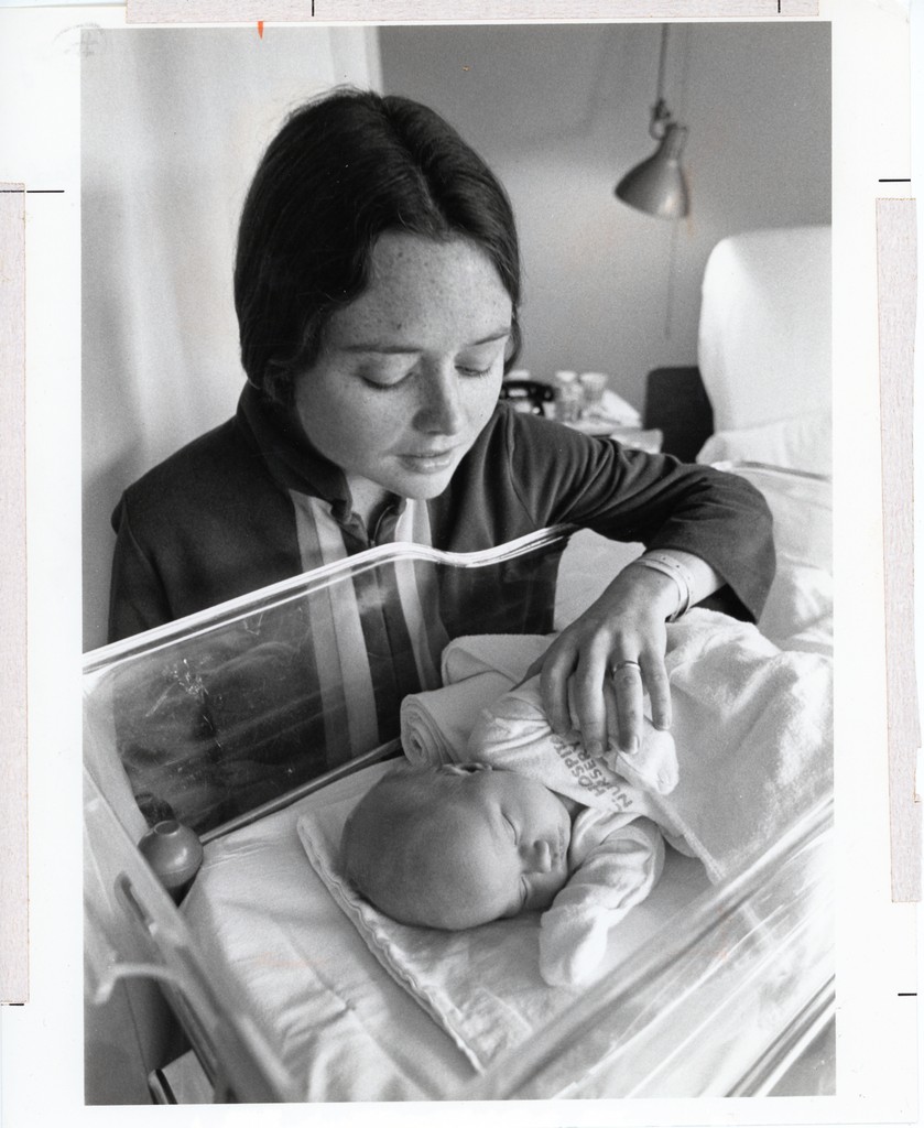 Mrs. Darcie D. Newton (left) and her child, Rachel Newton — Calisphere