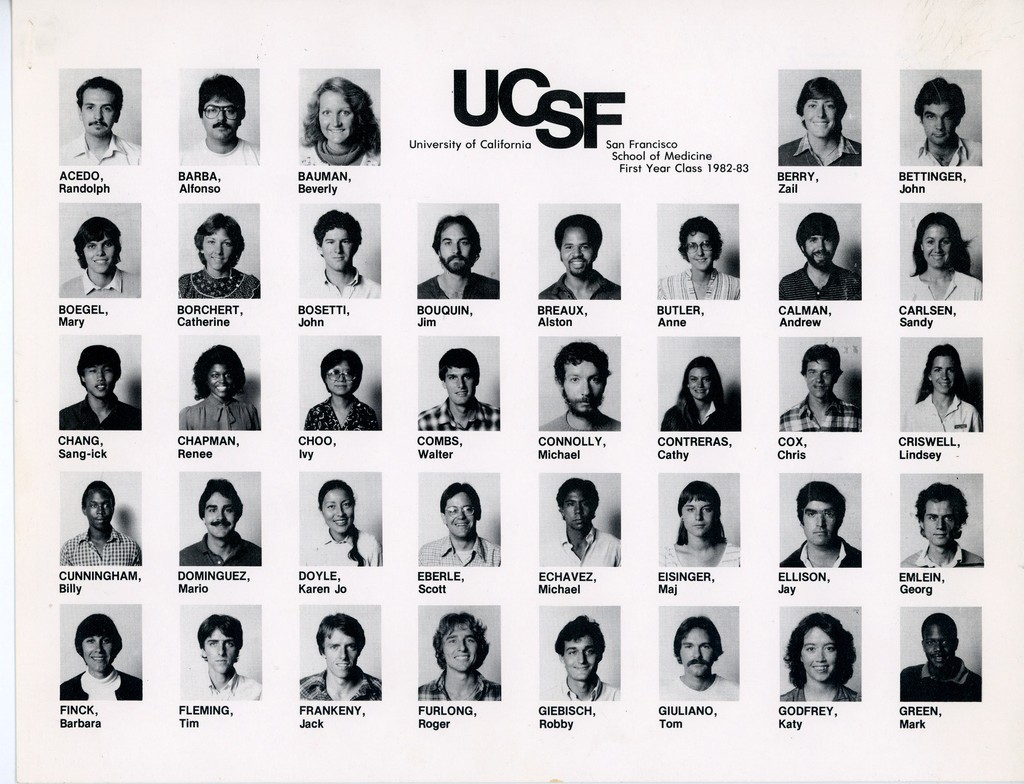 School of Medicine, Class of 1986 — Calisphere