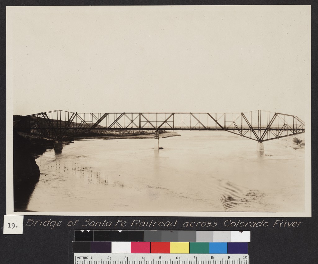 Bridge of Santa Fe Railroad across Colorado River near Topoc — Calisphere