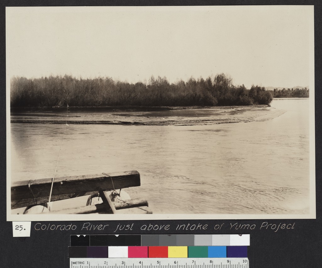 Colorado River just above intake of Yuma Project — Calisphere