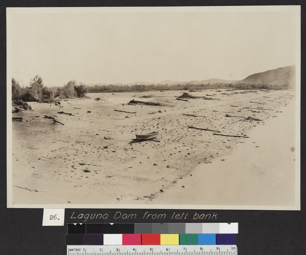 Laguna Dam from left bank — Calisphere