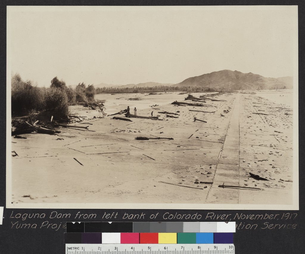 Laguna Dam from left bank of Colorado River — Calisphere