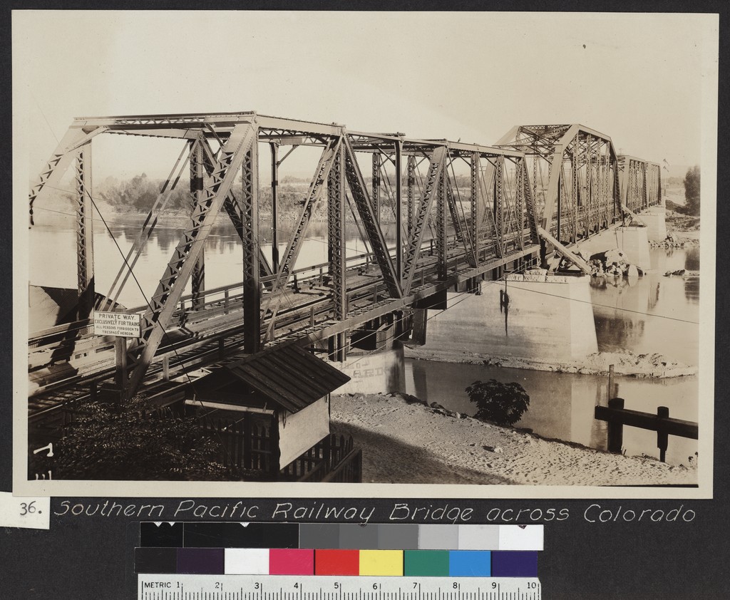 Southern Pacific Railroad Bridge across Colorado River at Yuma — Calisphere