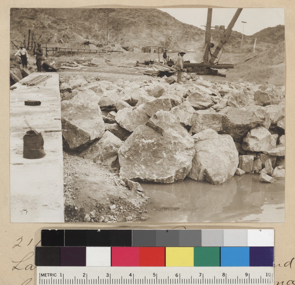 Yuma Project--Large Rock in Apron and Lower Core Wall, Arizona End of ...