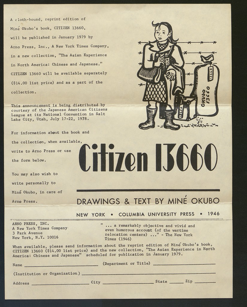 Arno Press Citizen 13660 order form — Calisphere