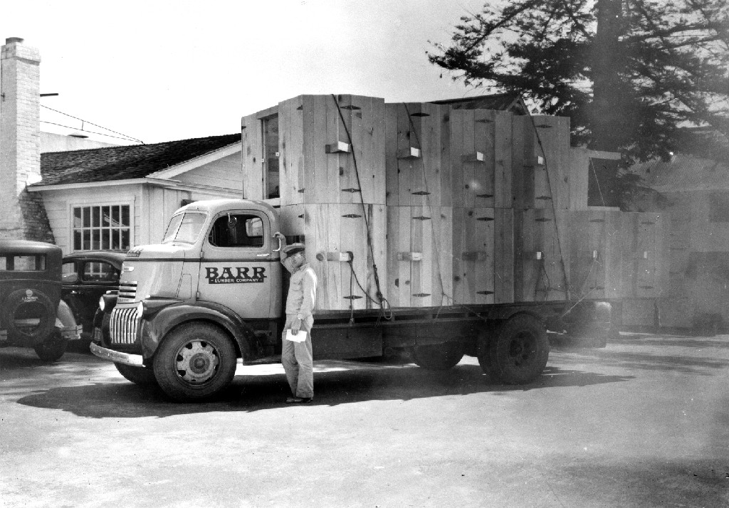 Barr Lumber Company truck, Santa Ana, California: Photograph — Calisphere