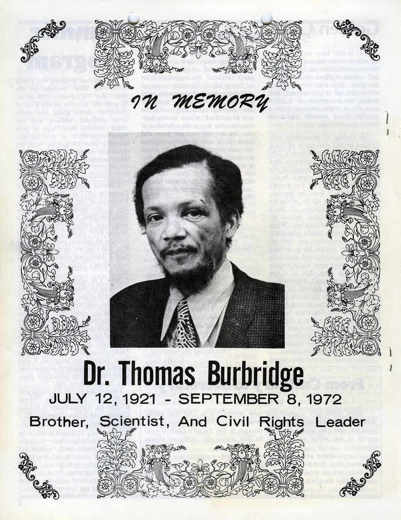 Memorial of Dr. Thomas Burbridge — Calisphere