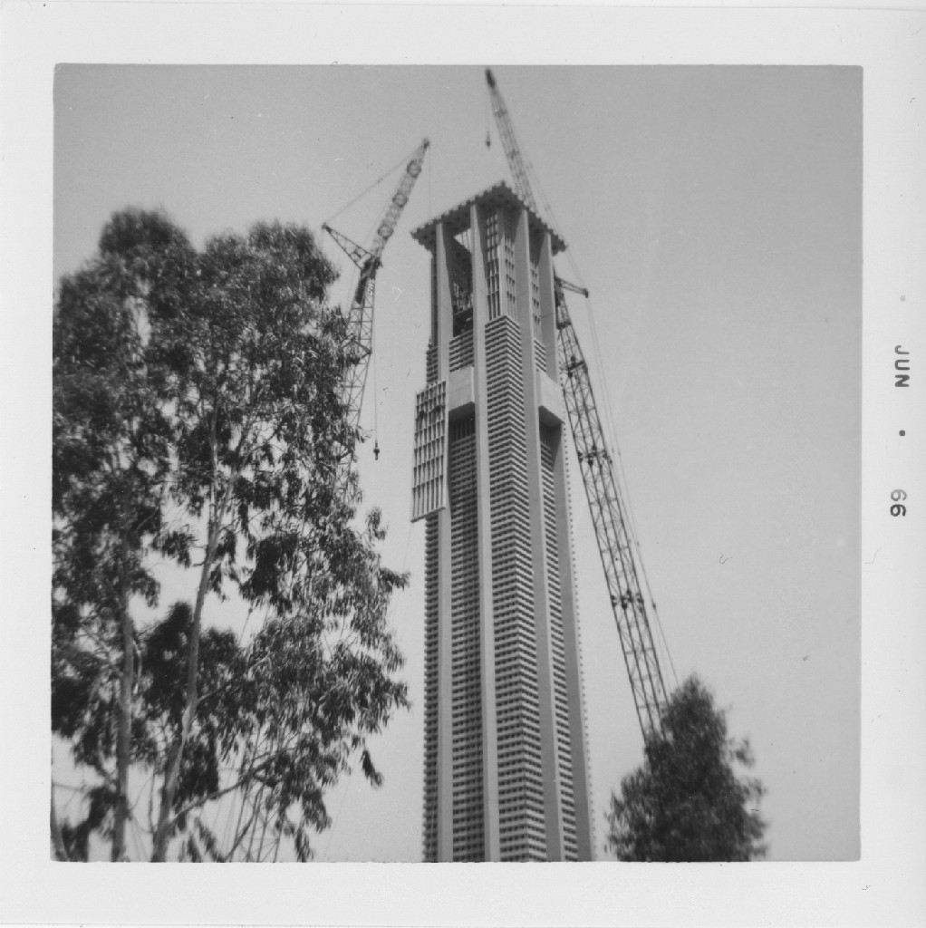 UCR Bell Tower under construction — Calisphere
