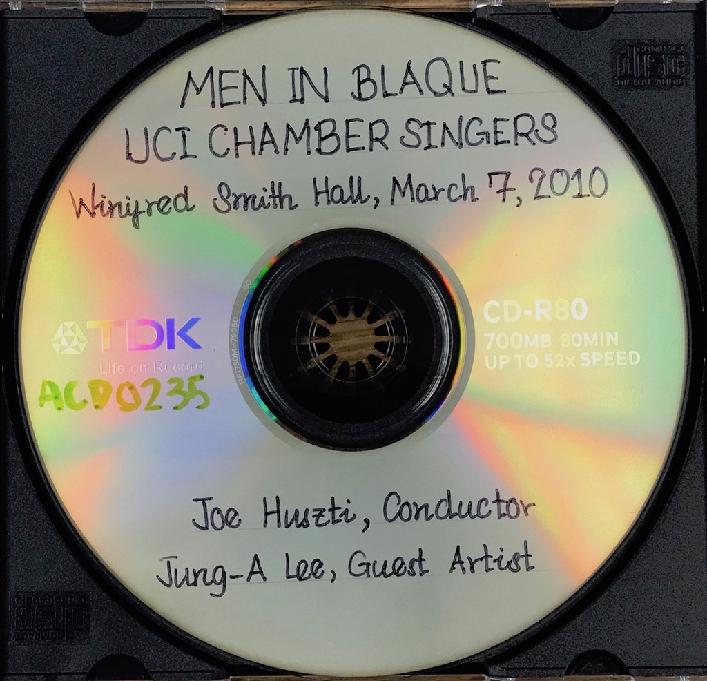 2010_0307_UCI_Choir : Men In Blaque, UCI Chamber Singers — Calisphere