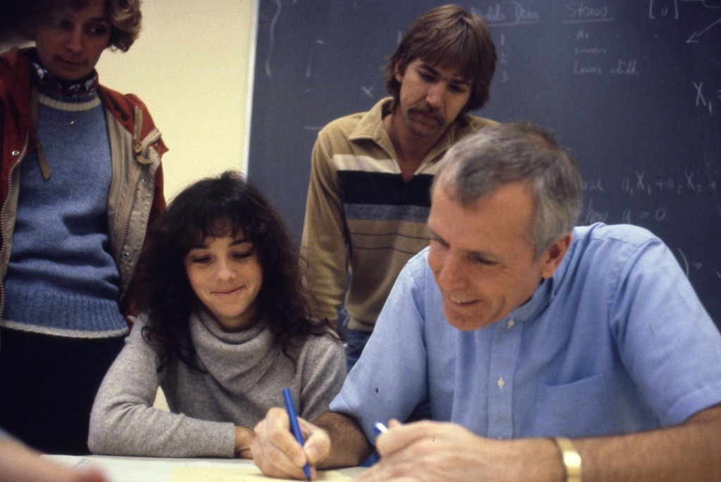 Bob Newcombe with Students — Calisphere