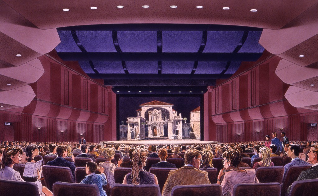 Architectural renderings and models for UCI campus buildings. Science ...
