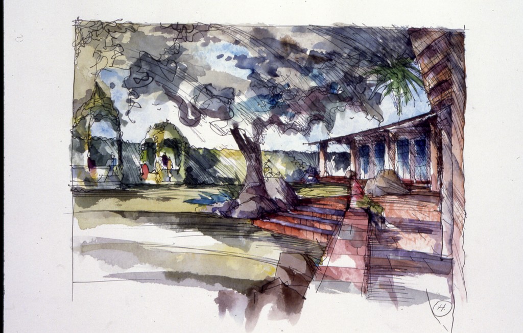 Architectural renderings and models for UCI campus buildings. Science ...
