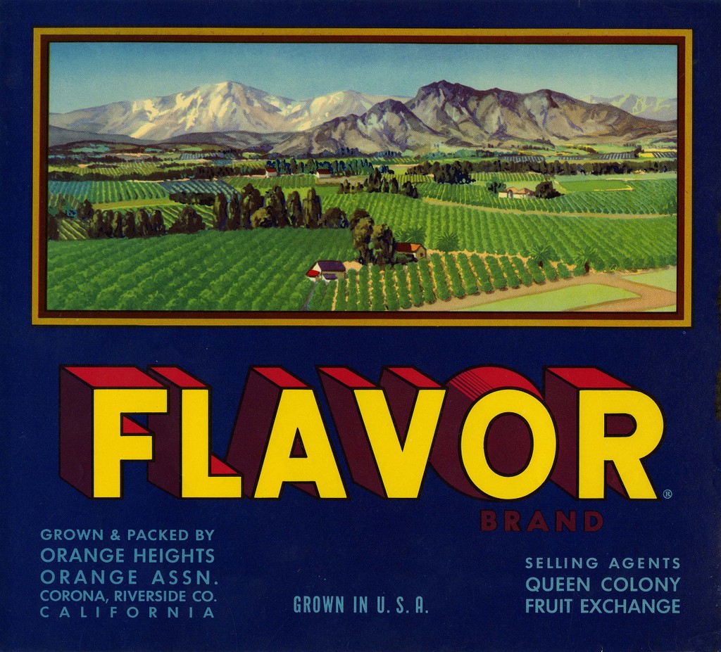 Orange Heights Orange Association, Flavor Brand — Calisphere