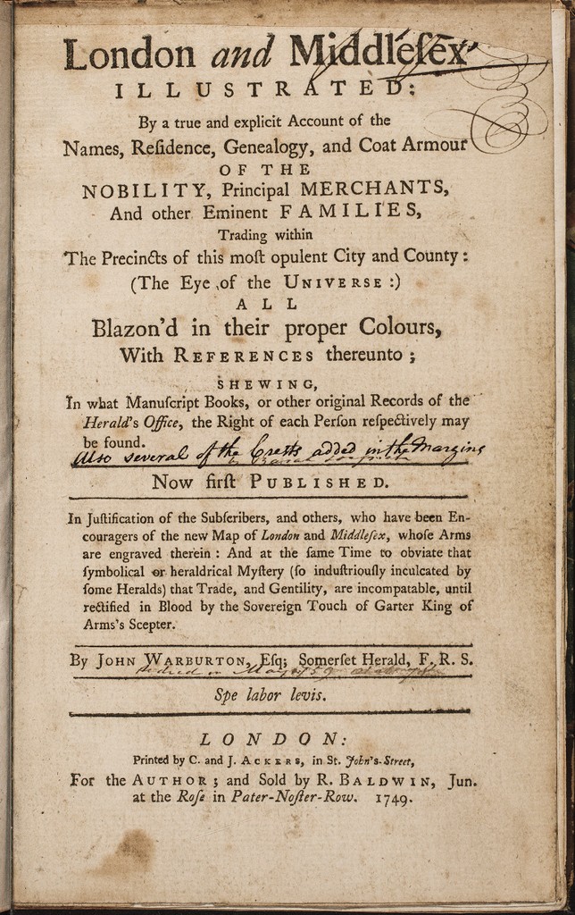 Annotations on London and Middlesex illustrated. — Calisphere