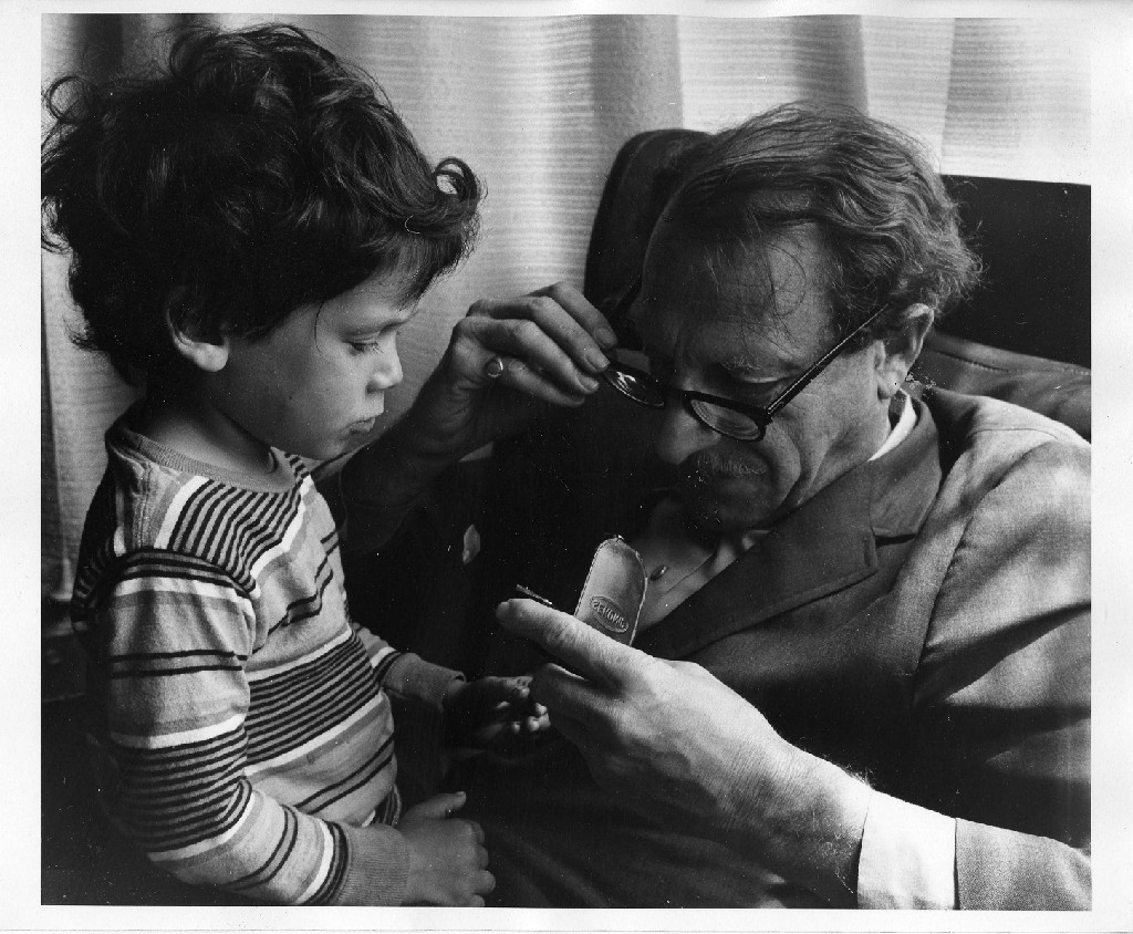 Eric Berne with namesake Eric Steiner — Calisphere