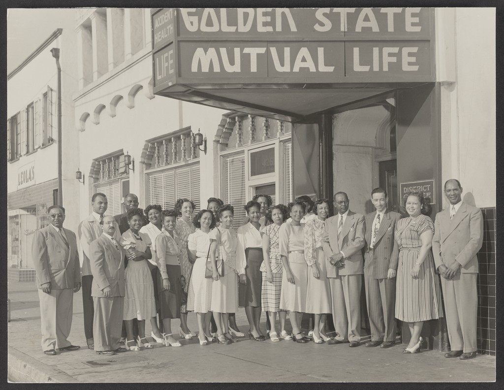 Staff members of the Golden State Mutual Life Insurance Company ...
