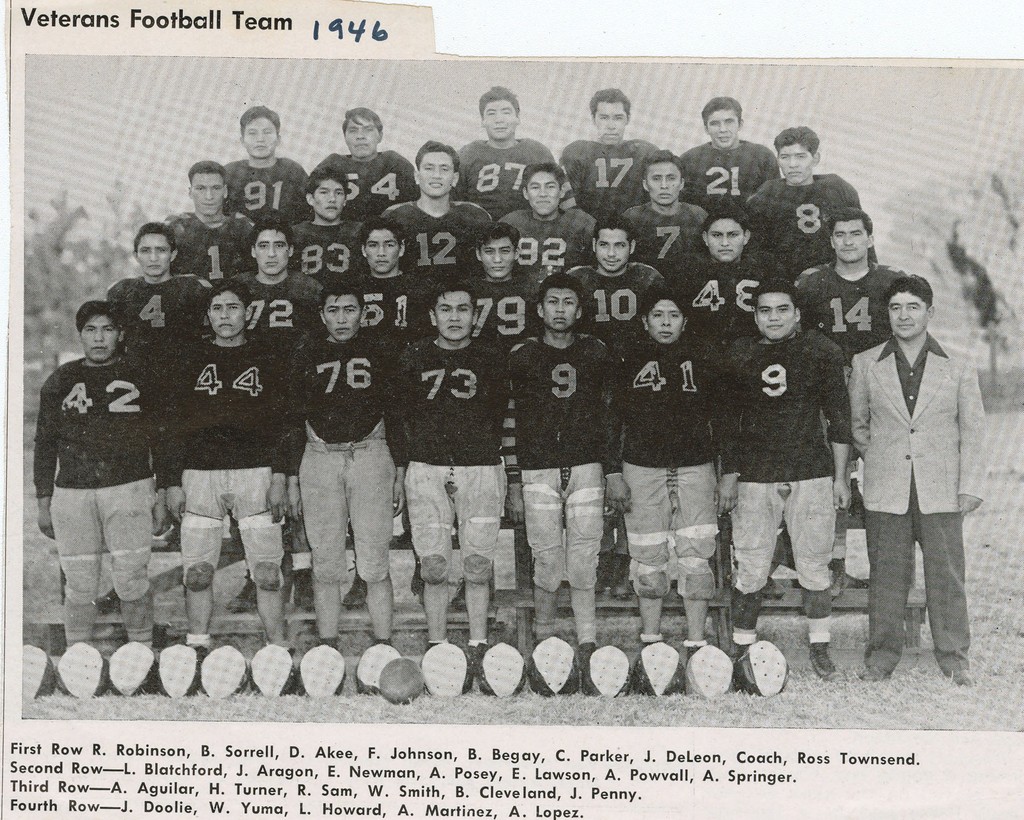 Veterans Football Team — Calisphere