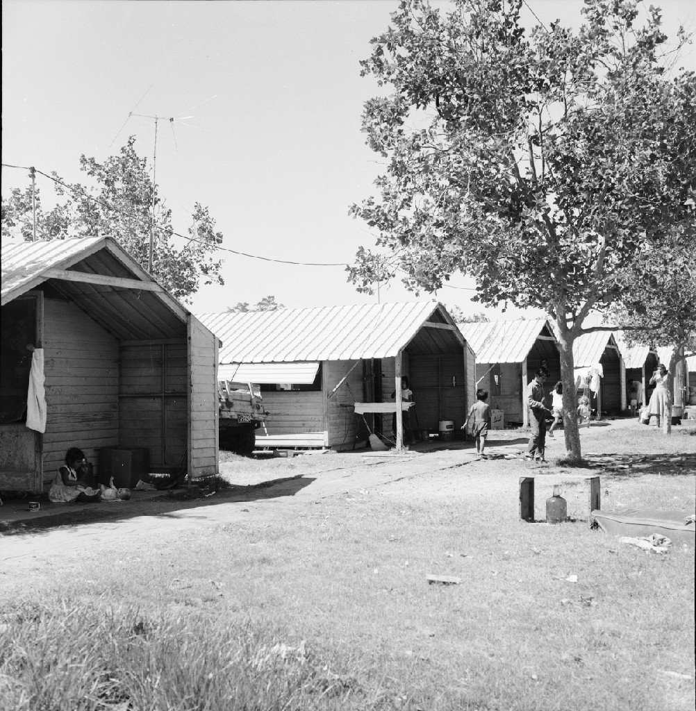 Rows of shacks — Calisphere