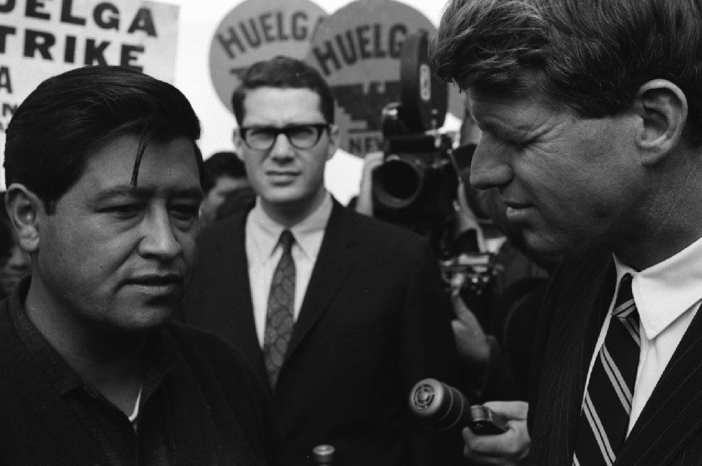 Cesar Chavez & Senator Bobby Kennedy — Calisphere