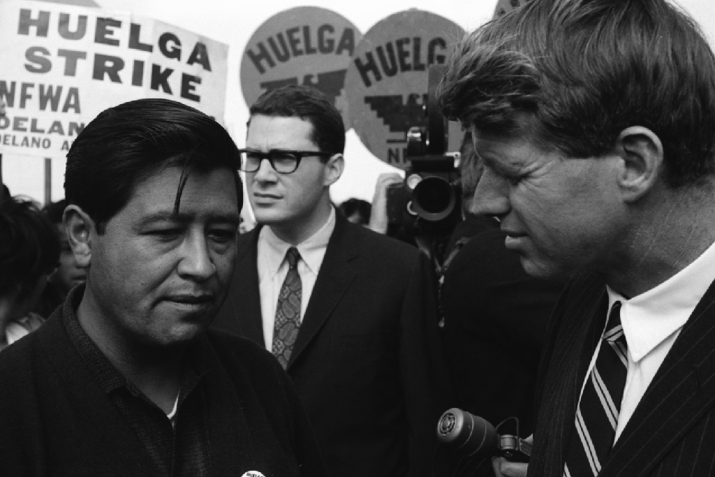 Cesar Chavez & Senator Bobby Kennedy — Calisphere