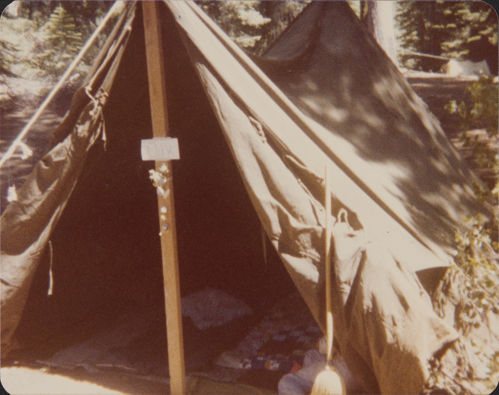 4-H camp Signal Peak, one of the girl's tents — Calisphere