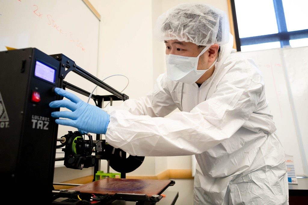 Marc Lowe Starting 3D Print Photo By Susan Merrell May 2023 — Calisphere