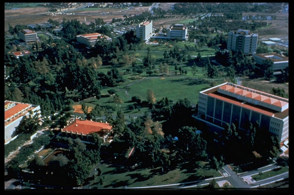 Aerial view of the University of California, Irvine campus — Calisphere