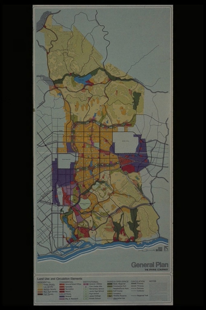 Map from the Irvine General Plan, undated — Calisphere
