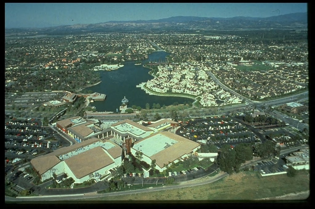 Aerial view of Woodbridge, Irvine, California — Calisphere