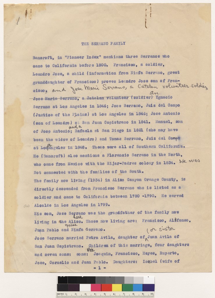 Serrano family — Calisphere