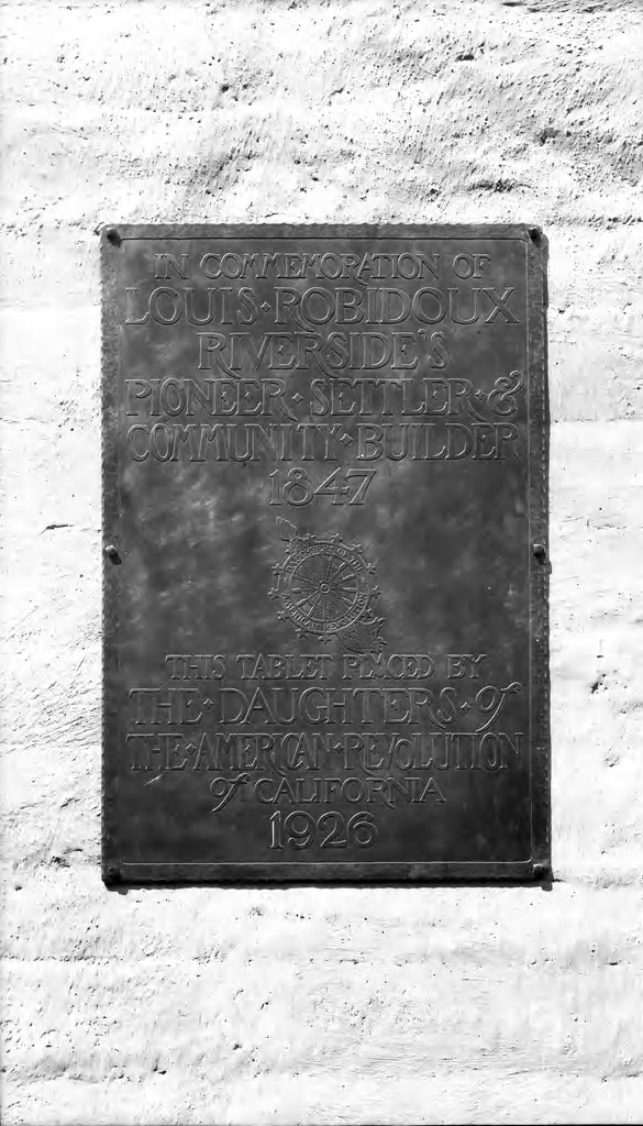 Louis Robidoux plaque on Mount Rubidoux — Calisphere