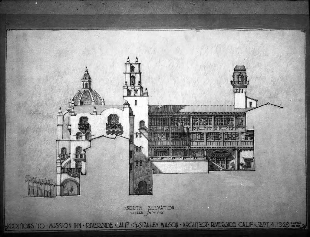 Architectural drawing, Mission Inn — Calisphere